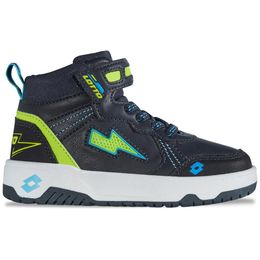 Lotto M&auml;dchen Sneaker, Gr. 33, blau, Synthetik, Textil, mehrfarbig, Schuhe, - mit coolen Lichteffekten