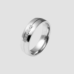 Adelia&acute;s ADELIA ́S Damen Fingerring "Damen Ring aus Edelstahl mit Strass Steinchen", 50, Edelstahl, silber, Edelstahl, Fingerringe