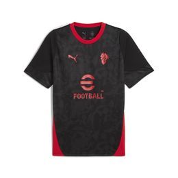 Puma Herren Trainingsshirt "AC Milan Trainingstrikot Herren", rot, Gr. S, bedruckt, Obermaterial: 100% Polyester; Einsatz: 100% Polyester, Shirts