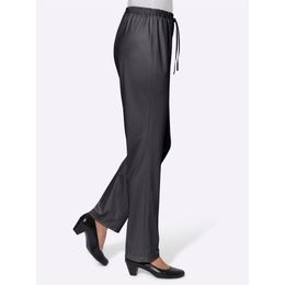 Classic Basics Damen Jerseyhose, schwarz, Gr. 52, unifarben, 100% Polyester, Hosen
