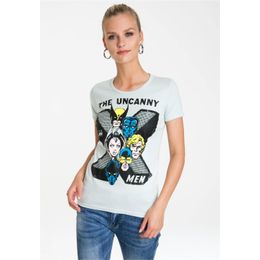 logoshirt Damen T-Shirt "X-Men", blau, Gr. XXL, bedruckt, 100% Baumwolle, Shirts, mit lizenziertem Originaldesign