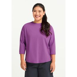 3/4-Arm-Shirt Jack Wolfskin "TRAVEL 3 4 T W", Damen, Gr. L (42/44), freesia, Obermaterial: 100% POLYESTER, Shirts 3/4-Arm-Shirt