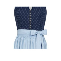 N&uuml;bler N&Uuml;BLER Damen Dirndl "Dirndl Midi Florence", blau, Gr. 42, Obermaterial: 100% Baumwolle CO., Kleider