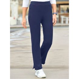 Catamaran Damen Sporthose, blau, Gr. 40, unifarben, 95% Baumwolle, 5% Elasthan, Hosen