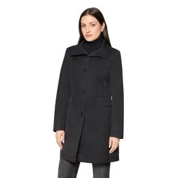 Gil Bret Damen Outdoorjackejet schwarz, Gr. 44, unifarben, Web, Obermaterial: 58% Baumwolle, 42% Polyester, Jacken, mit Stehkragen