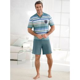 King&acute;S Club KINGS CLUB Herren Schlafanzug, Gr. 48, blau, 100% Baumwolle, Homewear-Sets