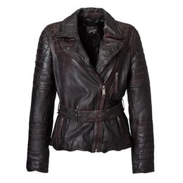 Maze Damen Lederjacke "Valbom", rot, Gr. M, Obermaterial: 100% Lammleder. Futter: 100% Polyester, Jacken