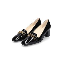 Henry Stevens Damen Pumps "Fay P55", Gr. 37, schwarz, Lackleder, Schuhe, Damen Absatzschuh elegant handgefertigt, Lederschuh