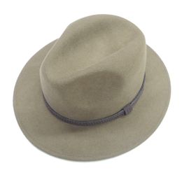 Chaplino Herren Outdoorhut, beige, Gr. 55, unifarben, Kunstfaser, H&uuml;te, mit klassischem Lederband