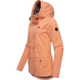 Ragwear Damen Softshelljacke "Margge Shell", orange, Gr. XL, Obermaterial: 100% Polyester; Innenfutter: 100% Polyester, Jacken, wasserdichte Damen