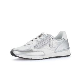 Gabor Damen Sneaker "Sneaker low", Gr. 37,5, silber, Schuhe