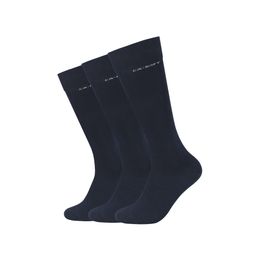 Camano Damen Kniestr&uuml;mpfe "Kniestr&uuml;mpfe 3er Pack", Gr. 35, blau, 80% Baumwolle, 17% Polyamid, 3% Elasthan, uni, Socken