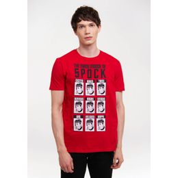 logoshirt Herren T-Shirt "Star Trek", bunt, Gr. M, bedruckt, 100% Baumwolle, Shirts, mit Spock-Print