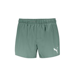 Puma Herren Badeshorts "Puma SWIM MEN SHORT SHORTS 1P", gr&uuml;n, Gr. XXL, Web, Obermaterial: 100% Polyester, Badehosen, mit Seitentaschen