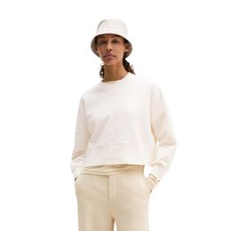 Marc O'Polo MARC O'POLO Damen Sweatshirt "aus reiner Bio-Baumwolle", beige, Gr. XL, unifarben, Obermaterial: 100% Baumwolle, Sweatshirts