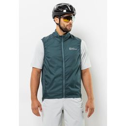 Jack Wolfskin Herren Funktionsweste "GRAVEX WIND VEST M", gr&uuml;n, Gr. XL, OBERSTOFF: 100% POLYAMID; LINING: 100% POLYESTER, Westen