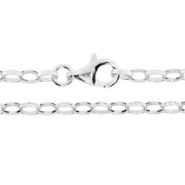 OSTSEE-SCHMUCK Damen Silberkette "- Erbs oval 2,5 mm - Silber 925/000 -", 42, Silber 925 (Sterlingsilber), silber, Silber 925 (Sterlingsilber),