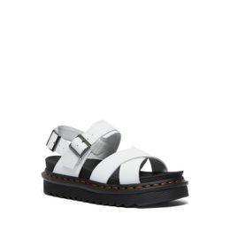 Dr. Martens Damen Riemchensandale "Voss", Gr. 43, schwarz-wei&szlig;, Glattleder, Schuhe, Plateausandale, Sandalette, Sommerschuh mit Schnallenverschl&uuml;ssen