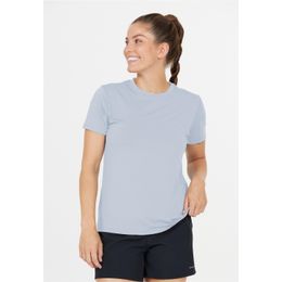 Endurance Damen T-Shirt "Yonan V2", blau, Gr. 46, unifarben, 92% Polyester, 8% Elasthan, Shirts, mit atmungsaktiver Quick-Dry-Funktion