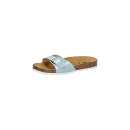 Lico Damen Pantolette "Pantolette Bioline Once More", Gr. 38, grau, Synthetik, Schuhe