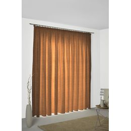 Vorhang WIRTH, B:132cm H:225cm, rot, Jacquard, Polyacryl, Wohnzimmer, Gardinen, "Bachfeld"