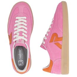 RIEKER SPORT Damen Sneaker "San Diego Swing2GO", Gr. 40, pink, Veloursleder, unifarben mit Farbeinsatz, Schuhe, Retro-Sneaker, Freizeitschuh,
