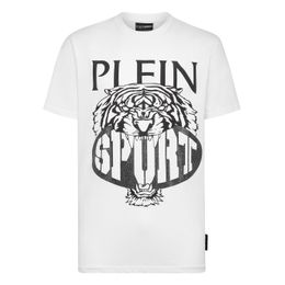 Plein Sport Jungen T-Shirt "Tiger", schwarz-wei&szlig;, Gr. XXXL, Obermaterial: 100% Baumwolle, Shirts