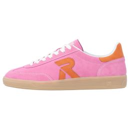RIEKER SPORT Damen Sneaker "San Diego Swing2GO", Gr. 38, pink, Veloursleder, unifarben mit Farbeinsatz, Schuhe, Retro-Sneaker, Freizeitschuh,