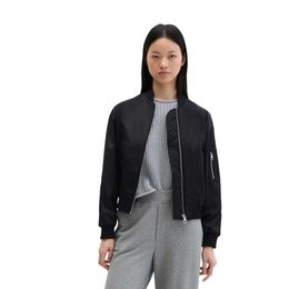Marc O'Polo MARC O'POLO Damen Blousondeep night blau, Gr. 38, unifarben, Web, Obermaterial: 100% Polyester, Jacken, regular Fit, mit praktischen Eingrifftaschen,