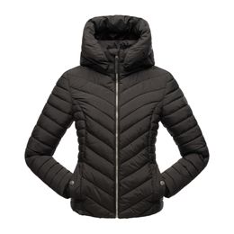 Marikoo Damen Steppjacke "Kagomee", schwarz, Gr. L, 100% Polyester, Jacken, mit gro&szlig;er Kapuze