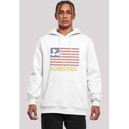 F4NT4STIC Herren Sweatshirt "Woodstock USA Flag", wei&szlig;, Gr. XXL, Obermaterial: 65% Baumwolle, 35% Polyester, Sweatshirts, Herren,Premium