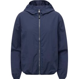Ragwear Damen Outdoorjacke "Vinzie B", blau, Gr. XXL, 100% Nylon, Jacken, Leichte &Uuml;bergangsjacke mit Kapuze