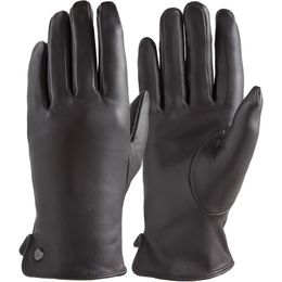 Pearlwood Damen Lederhandschuhe "PAM", braun, Gr. 7, unifarben, Schafsleder, Handschuhe, weiches Fleece-Innenfutter, Temperaturregulierend,