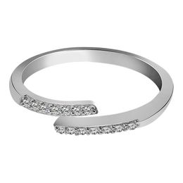 Adelia&acute;s ADELIA ́S Damen Fingerring "Damen Ring aus 925 Silber mit Zirkonia", 56, Silber 925 (Sterlingsilber), silber, Silber 925 (Sterlingsilber), Fingerringe