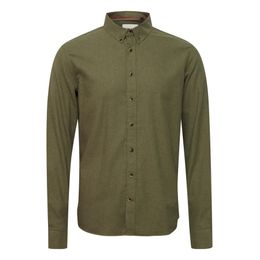 Blend Herren Langarmhemd "BHBurley shirt", gr&uuml;n, Gr. XXL, unifarben, Web, Obermaterial: 100% Baumwolle, Hemden