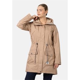 KARI TRAA Damen Outdoorjacke "Tesdal", braun, Gr. L, unifarben, 100% Polyester, Jacken, mit wasserabweisender, atmungsaktiver Funktion