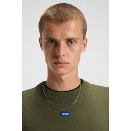 Hugo Herren Rundhalspullover "San Casey", gr&uuml;n, Gr. S, unifarben, Strick, Obermaterial: 50% Baumwolle, 50% Polyacryl, Pullover, relaxed fit
