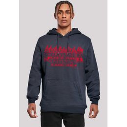 F4NT4STIC Herren Kapuzenpullover "Stranger Things Flames Netflix TV Series", blau, Gr. S, Obermaterial: 65% Baumwolle, 35% Polyester, Pullover,