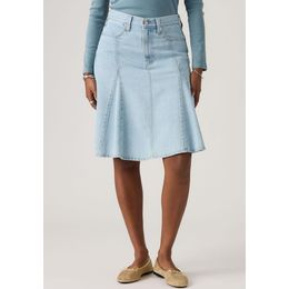 Levi's LEVI'S Damen Jeansrock "GODET KNEE LENGTH SKIRT"of course stone, Gr. 29, unifarben, Denim/Jeans, Obermaterial: 55% Baumwolle, 45% Lyocell, R&ouml;cke,