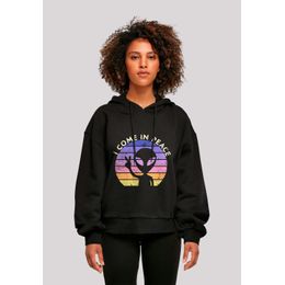 F4NT4STIC Damen Sweatshirt "Alien Peace Sunset", schwarz, Gr. 4XL, Obermaterial: 100% Baumwolle, Sweatshirts, Premium Qualit&auml;t