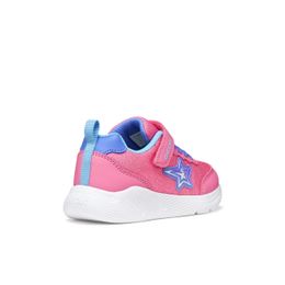 Geox M&auml;dchen Sneaker "J SPRINTYE GIRL", Gr. 34pink, lila, Lederimitat, Textil, Glitzer, Schuhe, Slipper mit sch&ouml;nen Glitzerdetails, Gr&ouml;&szlig;enschablone