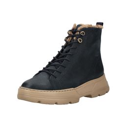 Paul Green Damen Schn&uuml;rstiefelette "Paul Green Stiefelette Nubukleder", Gr. 38ocean, Nubukleder, Schuhe