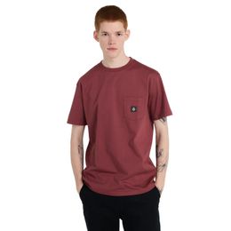 Element Herren Sporttop "Icon Label Pocket", rot, Gr. M, Obermaterial: 100% Baumwolle., Tops