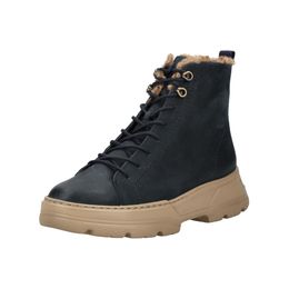 Paul Green Damen Schn&uuml;rstiefelette "Paul Green Stiefelette Nubukleder", Gr. 39ocean, Nubukleder, Schuhe
