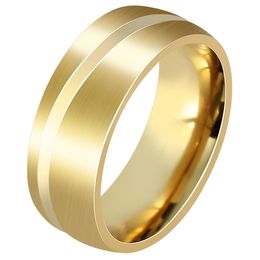 Adelia&acute;s ADELIA ́S Herren Fingerring "Herren Ring aus Edelstahl", 64, Edelstahl, gold, Edelstahl, Fingerringe