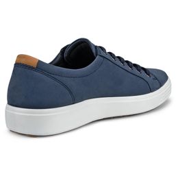 Ecco Herren Sneaker "Ecco Soft 7M", Gr. 43, blau, Nubukleder, Schuhe, Freizeitschuh, Halbschuh, Schn&uuml;rschuh mit Ecco Markenlabel