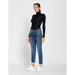 Gang Damen Relax-fit-Jeans "Gang Jeans Relaxed Fit 94AMELIE", blau, Gr. 26, Denim/Jeans, 88% Baumwolle, 10% Polyester, 2% Elasthan, Jeans