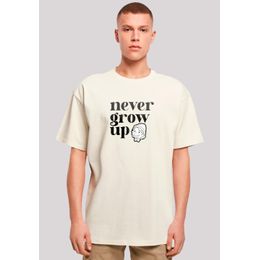 F4NT4STIC Damen T-Shirt "Heroes of Childhood Pinocchio Never Grow Up", beige, Gr. XXL, Obermaterial: 100% Baumwolle, Shirts, Retro, Heroes of