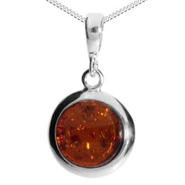 OSTSEE-SCHMUCK Damen Kette mit Anh&auml;nger "- Paulina - Silber 925/000 - Bernstein", 50, Silber 925 (Sterlingsilber), silber, Silber 925