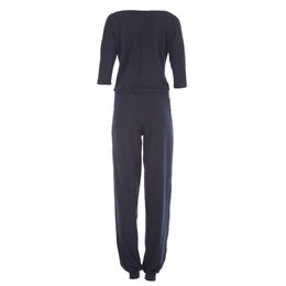 WINSHAPE Damen Jumpsuit "WJS2", blau, Gr. L, 90% Baumwolle, 10% Elasthan, Overalls, &frac34;-Arm
